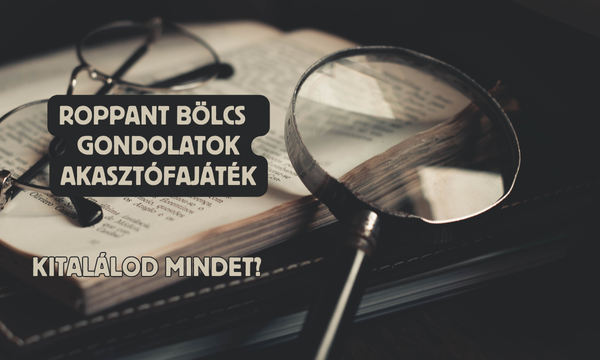 Roppant bölcs mondások Akasztófa játék - kviztenger.hu